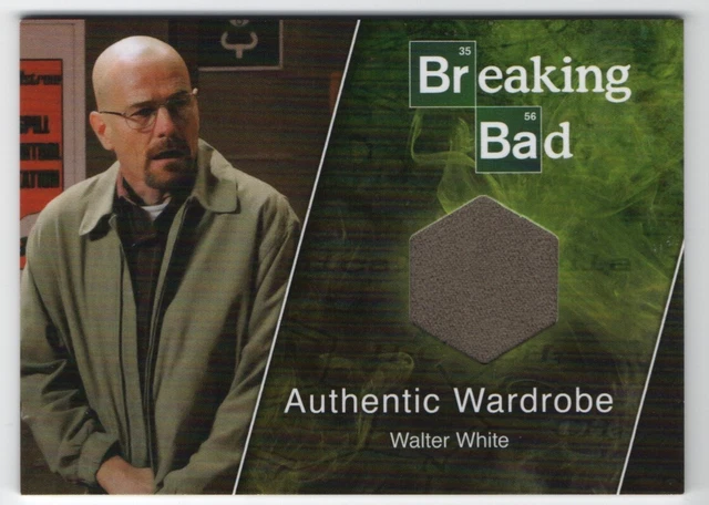 BREAKING BAD WALTER White costume memorabilia wardrobe card M12 by ...