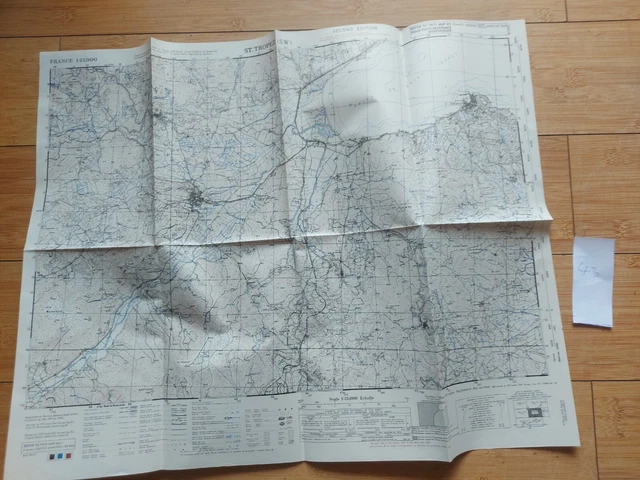 PLAN , CARTE Us Army , 1943 , Saint Tropez ( Map Us Army , Ww2 ) EUR 25 ...