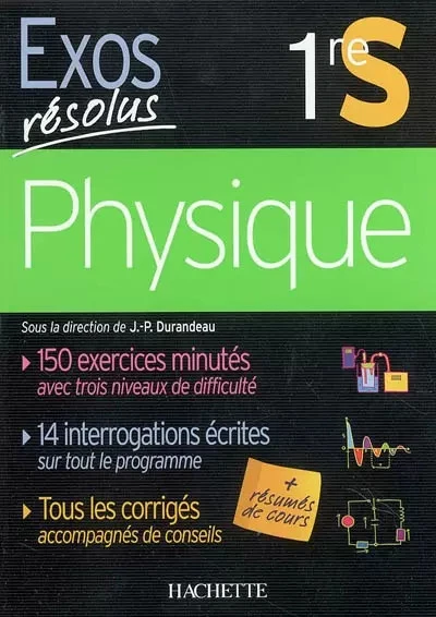 EXOS RÉSOLUS : Physique 1e S, Jean-Pierre Durandeau EUR 3,10 - PicClick FR