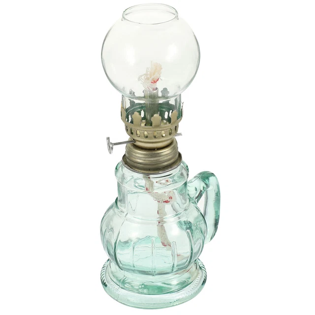 LIGHTWEIGHT PORTABLE PRACTICAL Kerosene Oil Lantern Emergency Oil Lamp ...