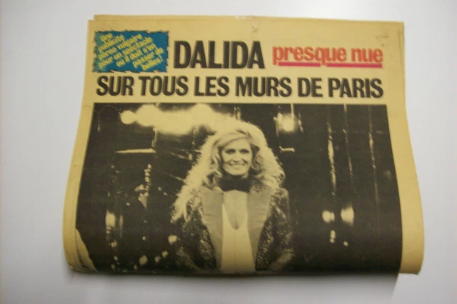 DALIDA HARA KIRI Double page ou mini poster - Dalida sur tous les murs de Paris EUR 960,00 ...