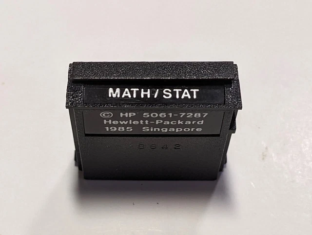 MATH / STAT module (1986) for HP-41C HP-41CV HP-41CX calculators $28.00 ...