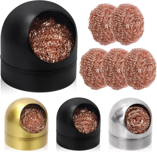 6PCS SOLDERING TIP Cleaner Set with 1Pc Ball Shell Holder and 5Pcs ...