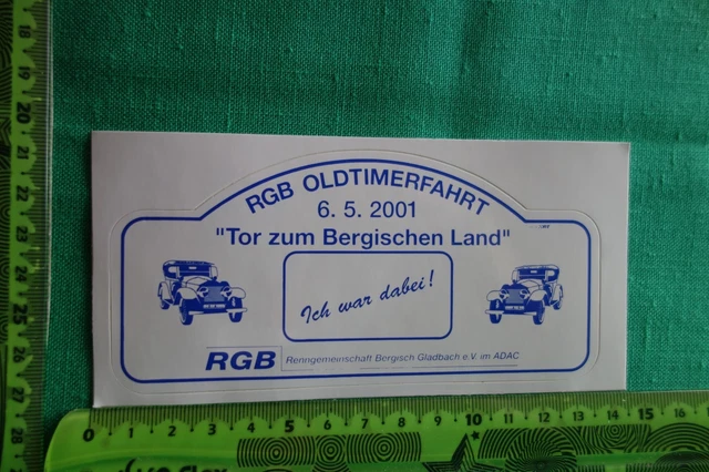 ALTER AUFKLEBER 2001 RGB OLDTIMERFAHRT Ich war dabei! Tor zum ...