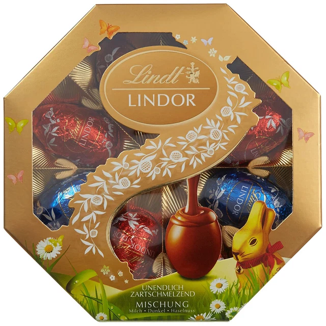 LINDT LINDOR MIX Cassette Filled Easter Eggs Chocolate £7.10 - PicClick UK