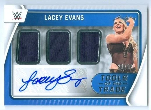 LACEY EVANS &TOOLS Of The Trade Swatch Autographe /99" Wwe Panini ...