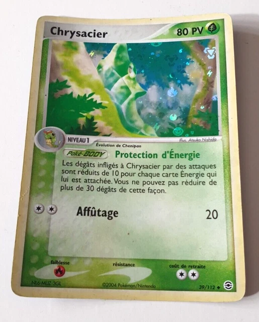 CARTE POKÉMON FR - CHRYSACIER - REVERSE - 39/112 Bloc EX Rouge Feu Vert Feuille EUR 20,00 ...