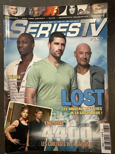 MAGAZINE SÉRIES TV n°32, Lost, Les 4400, Boston Justice, Battlestar Galactica EUR 43,00 ...