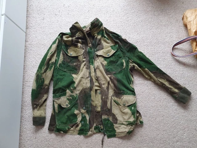 VTG 1950S BRITISH Army Issue Denison Smock Jacket Camo Paratrooper size ...