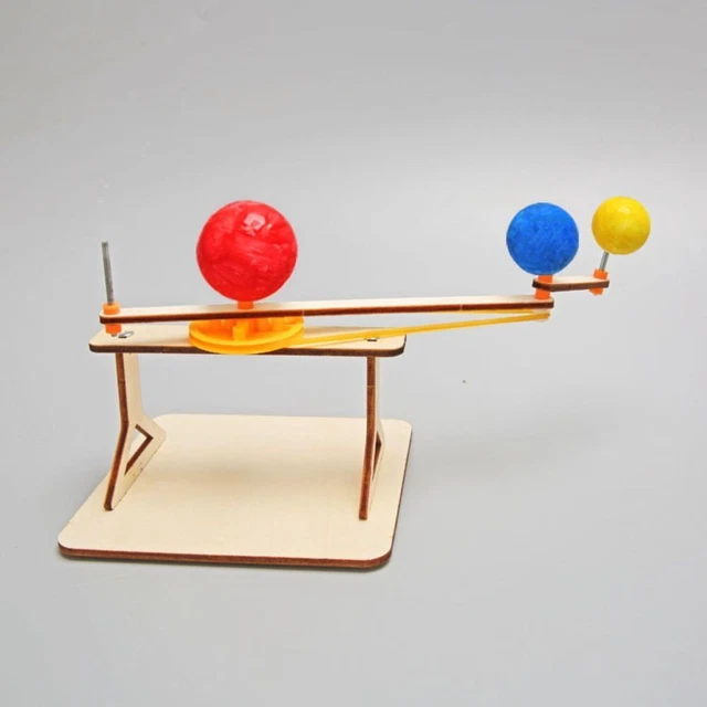 EXPERIMENT EDUCATIONAL TOY Sun Earth Moon Model DIY Kids Science Toys ...