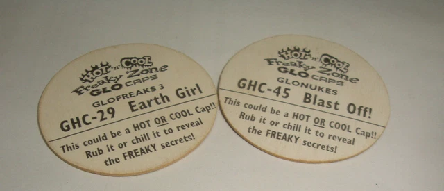GLO CAPS-FREAKY ZONE-GLOFREAKS 3;Glonukes - Set Of 2 $5.00 - PicClick AU