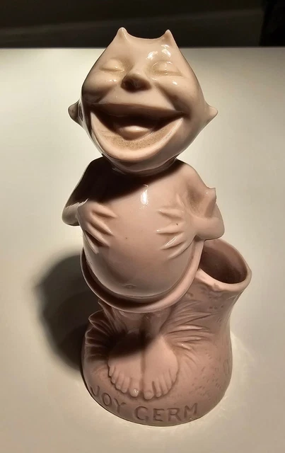 RARE SCHAFER & Vater 'Joy Germ' Imp Figure Vase Toothpick Match Holder ...