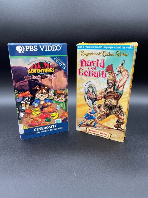 VINTAGE CHILDREN’S BIBLE & Classroom VHS Tapes PBS Video Superbook ...