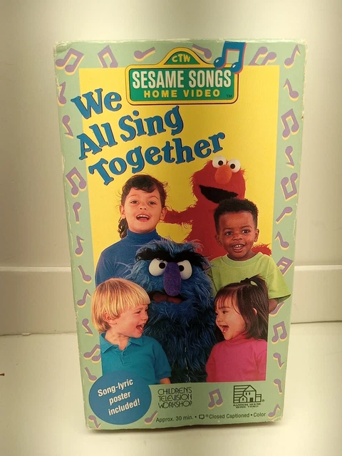 SESAME STREET - We All Sing Together (VHS, 1993) No Poster EUR 13,49 ...