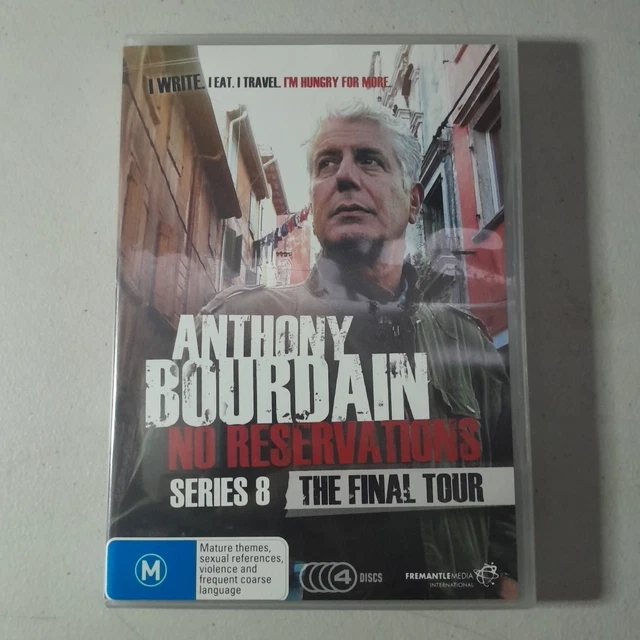 ANTHONY BOURDAIN NO Reservations Series Season 8 The Final Tour DVD PAL ...