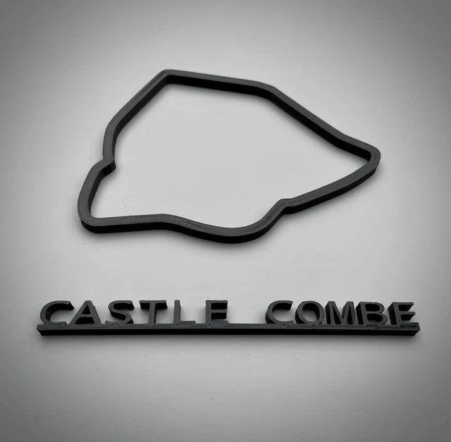 3D CASTLE COMBE Race Circuit Wall Art Race Track Motorsport 3D Print £7 ...