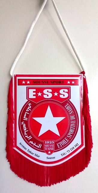 SQUADRA DI CALCIO Tunisia Ess Sousse النجم الرياضي الساحلي Nuovo Pennant Ufficiale EUR 20,97 ...