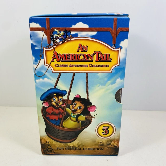 AN AMERICAN TAIL Classic Adventure Collection 3 VHS Box Set Childrens ...