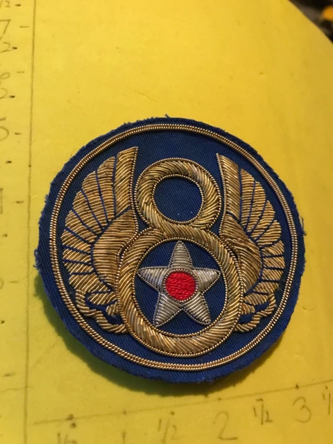 WW2 USAAF US Army Air Force 8th Air Force Bullion Shoulder Patch Beautiful EUR 35,42 - PicClick DE