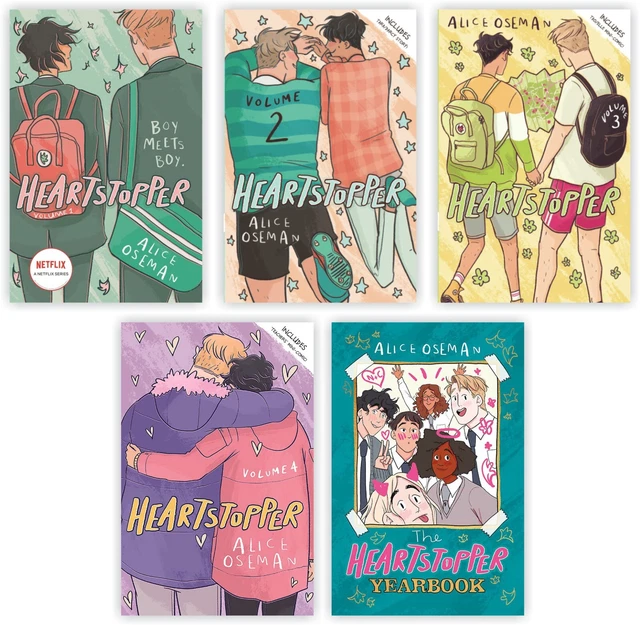 HEARTSTOPPER SERIES 1-5 Books Collection Set By Alice Oseman NEW 2022 £ ...