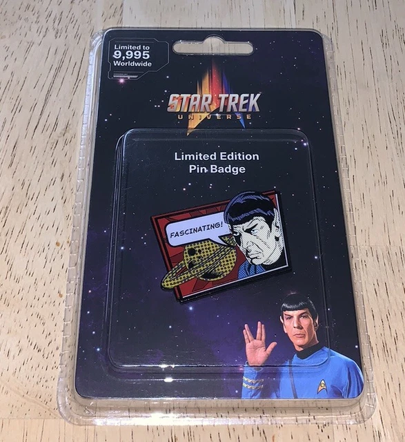 STAR TREK UNIVERSE Spock Fascinating Limited Edition Pin Badge Fanattik ...