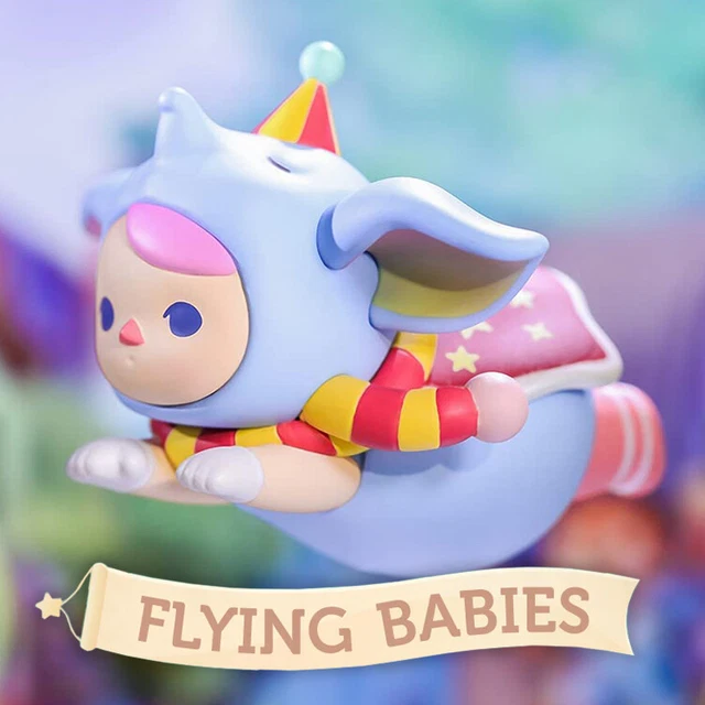 POP MART X PUCKY Flying Babies Flying Elephant Baby minifigure circo ...