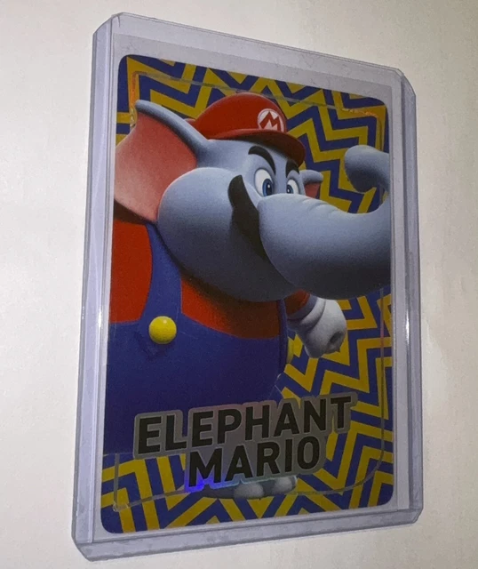SUPER MARIO BROS Wonder - Elephant Mario Trading Card 0821/1000 NM £998 ...