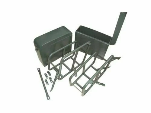 ROYAL ENFIELD BOTH Side Army Pannier Case Box & Carrier pour 350cc ...