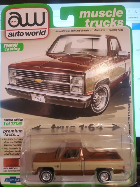 AUTO WORLD MUSCLE Trucks 1985 Chevy Silverado 10 Fleetside Square Body ...