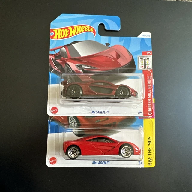 HOT WHEELS MCLAREN P1 + McLaren F1 - 2024 New Q Case - Racing cars ...