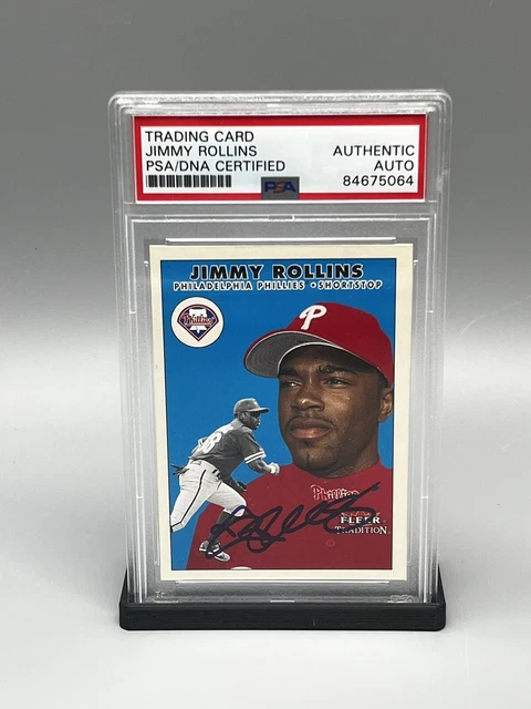 FLEER TRADITION JIMMY Rollins U93 Philadelphia certifié PSA EUR 49,99 ...