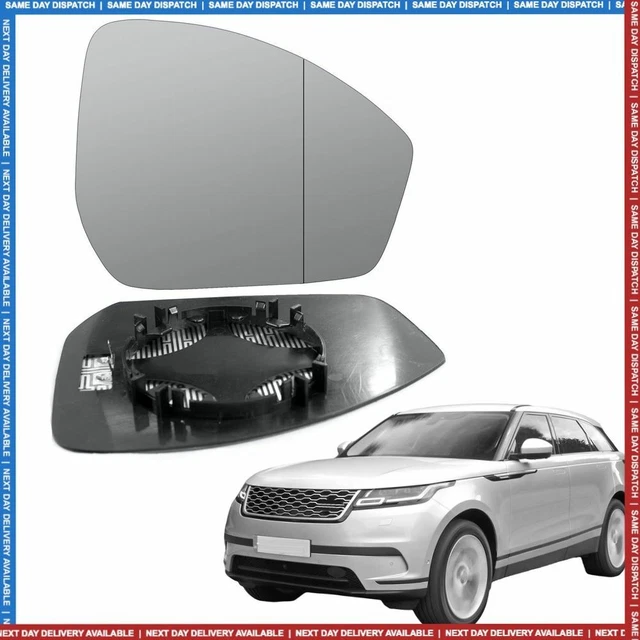 RANGE ROVER VELAR Right Driver wing mirror glass 17-23 side Wide angle ...