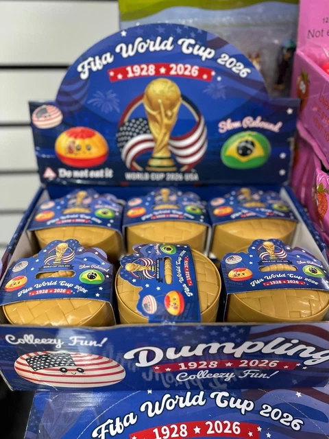 WORLD CUP 2026 Dumpling Squishy Toy Country Flag Slow Rebound Sensory ...