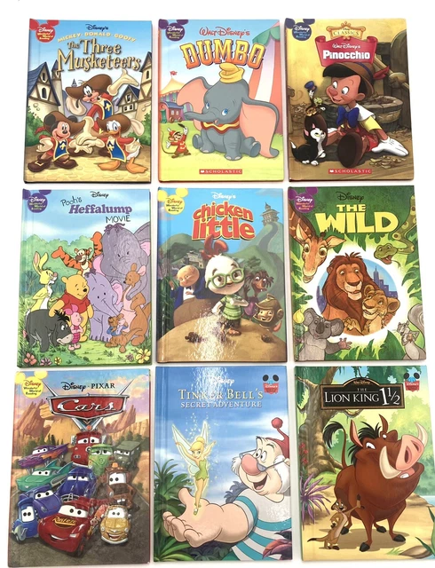 disney-s-wonderful-world-of-reading-9-book-lot-glossy-cover-2000s-pooh