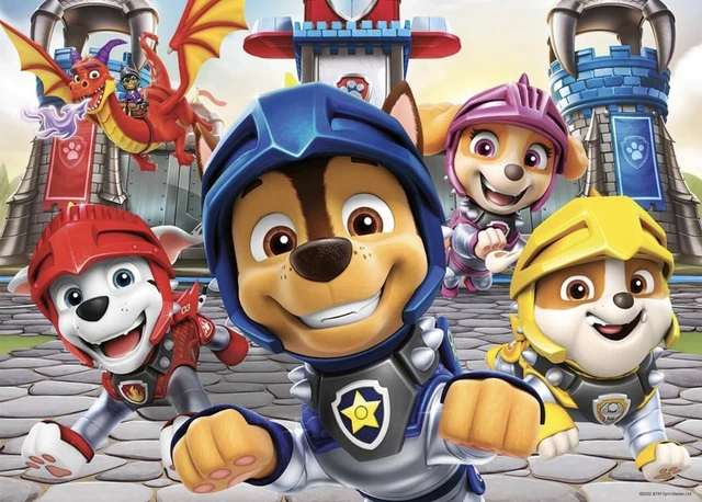 PUZZLE NATHAN " Ritter Paw Patrol " 100 Teile , 36x26cm Neu + OVP ! EUR ...