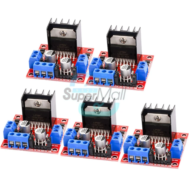 5PCS L298N DUAL H Bridge DC Stepper Motor L298N Driver Control Board ...
