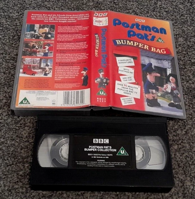 POSTMAN PAT POSTMAN Pat's Bumper Bag Bbc Video Jess Pal Vhs Video Kids ...