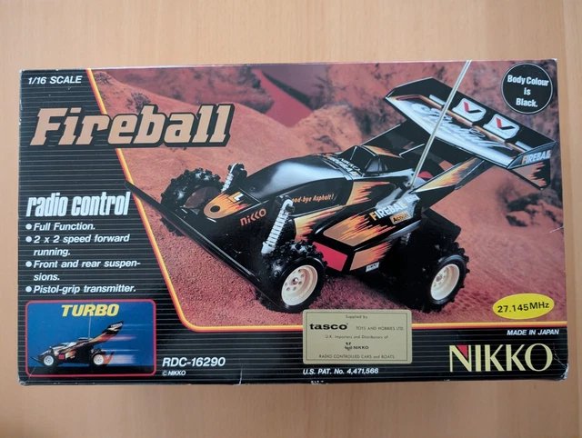 VINTAGE NIKKO FIREBALL Radio Control Car - complete and in working ...