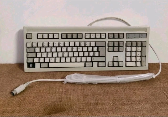 TASTIERA VINTAGE 5-PIN DIN Keyboard Vintage Computer AT Motherboard 286 ...