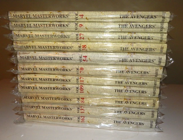 THE AVENGERS MARVEL MASTERWORKS LIMITED EDITION NUMBERED VARIANTS H/Cs ...