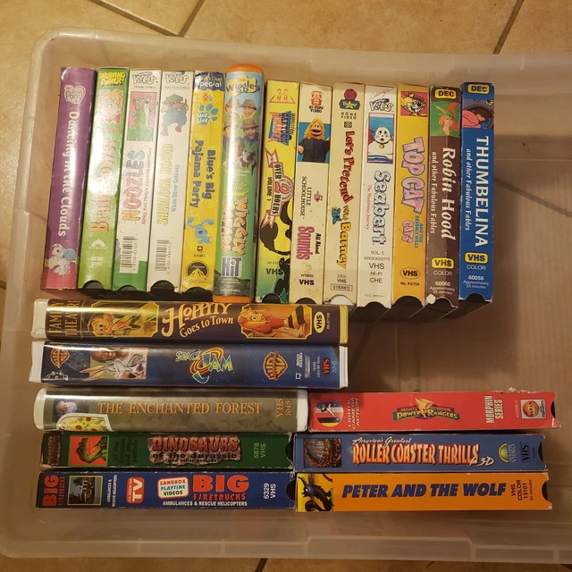 20+ VINTAGE LOT VHS Kids Cartoon Video Movie 80s 90s Old Shows Movies ...
