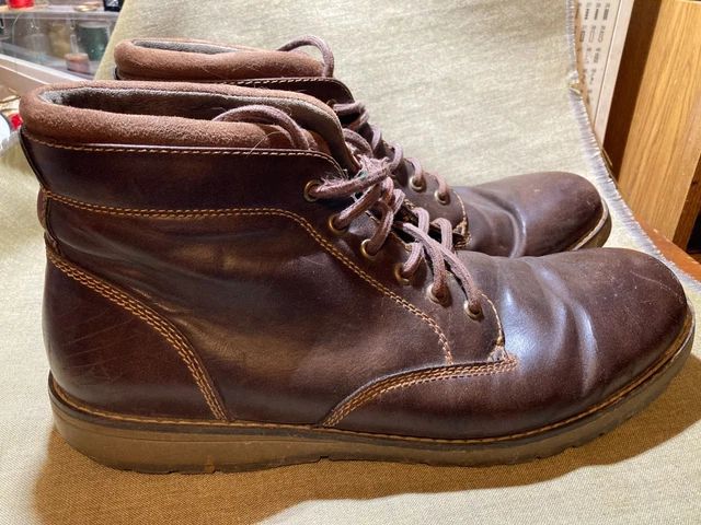 EASTLAND FINN BROWN Faux Leather Lace Up Boot Size 13D Men’s Eur 47 £13 ...