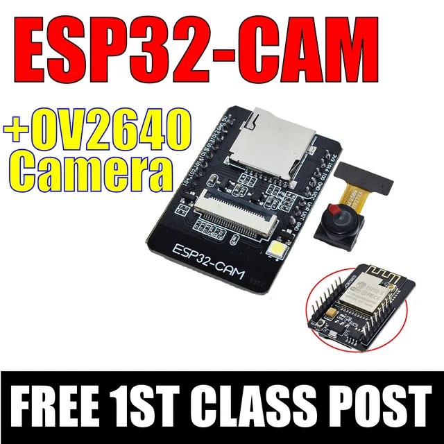 ESP32-CAM ESP-CAM WIFI Bluetooth Board w/ OV2640 Camera. FREE 1ST CLASS ...