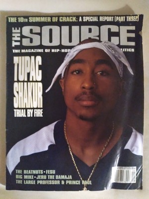 THE SOURCE MAGAZINE Tupac Shakur Trial by Fire Sept. 1994 Issue #60 Hip ...