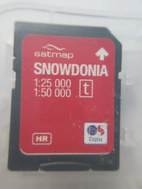 SATMAP MAP CARD, Snowdonia OS 1:25000 & Street View 1:10,000 £20.00 ...