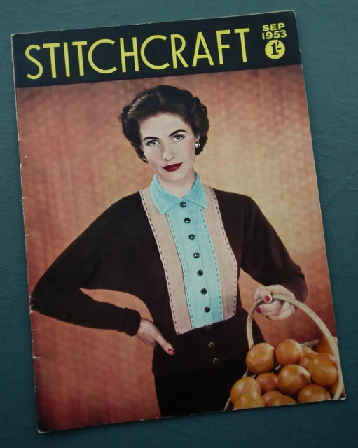 VINTAGE STITCHCRAFT MAGAZINE 1953 original knitting patterns 1950s women's £12.00 - PicClick UK