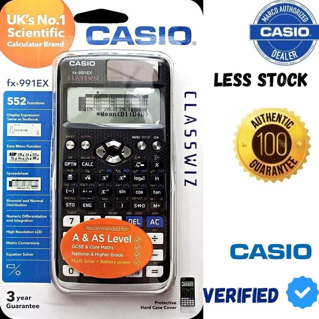 CASIO FX-991EX CLASSWIZ Advanced Engineering Scientific Calculator-552 ...