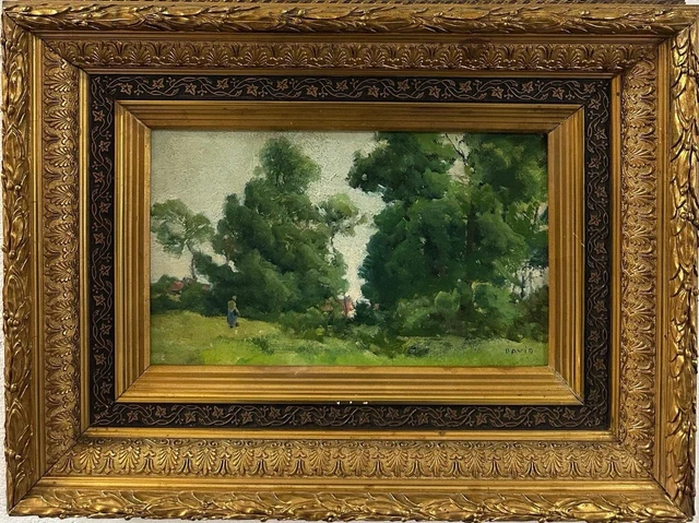 FERDINAND ELIE DAVID : Parish Of Veyrines , Oil On Board , Signed £382. ...
