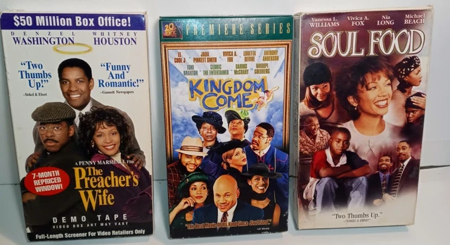 3 VHS MOVES Kingdom Come, Soul Food, The Preacher's Wife £10.32 ...
