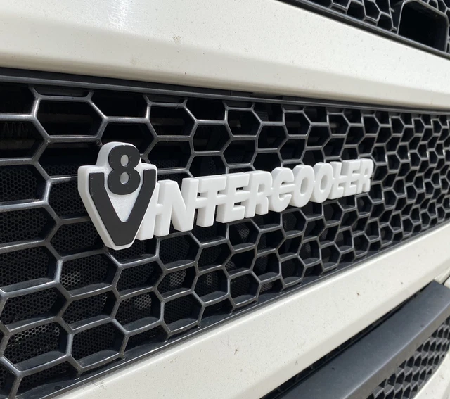 SCANIA V8 INTERCOOLER logo grille grill badge £17.99 - PicClick UK